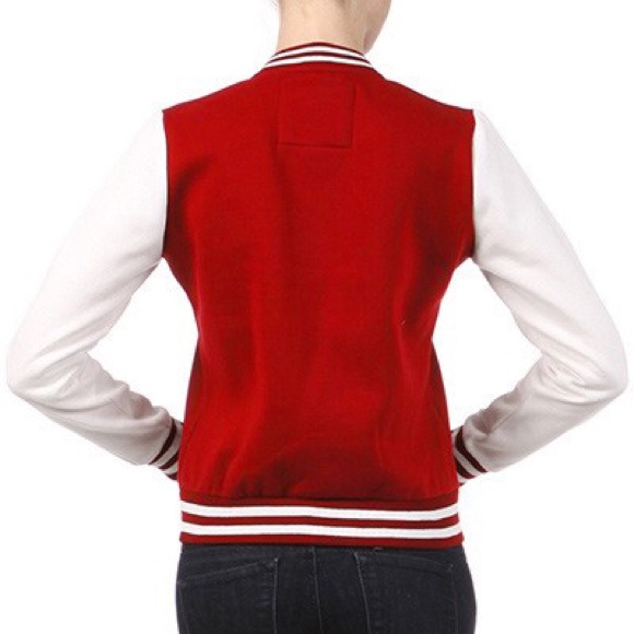 Jackets & Coats | Red Varsity Letterman Jacket | Poshmark